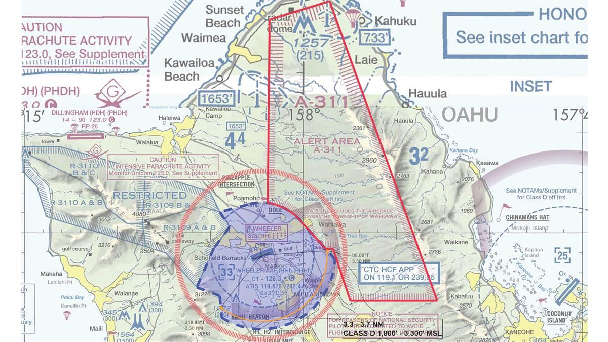 Wheeler Army Airfield airspace redesigned - AOPA